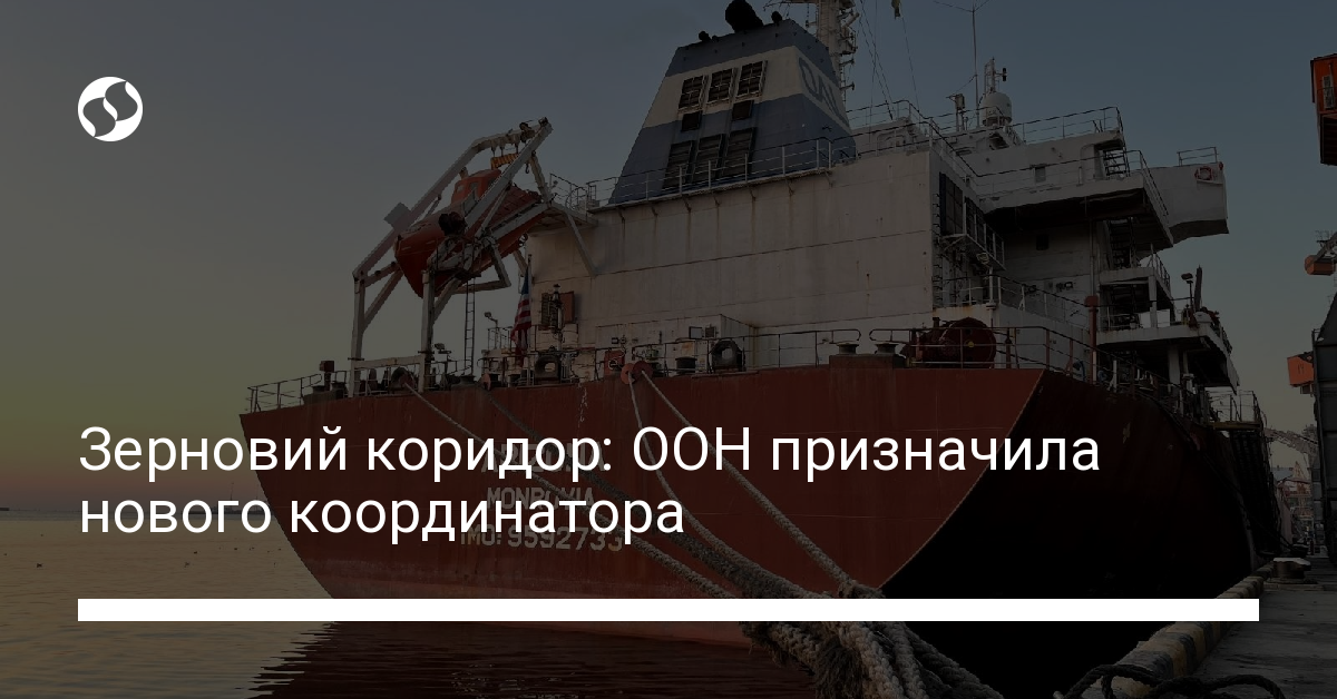 ООН призначила нового координатора Чорноморської зернової ініціативи ...