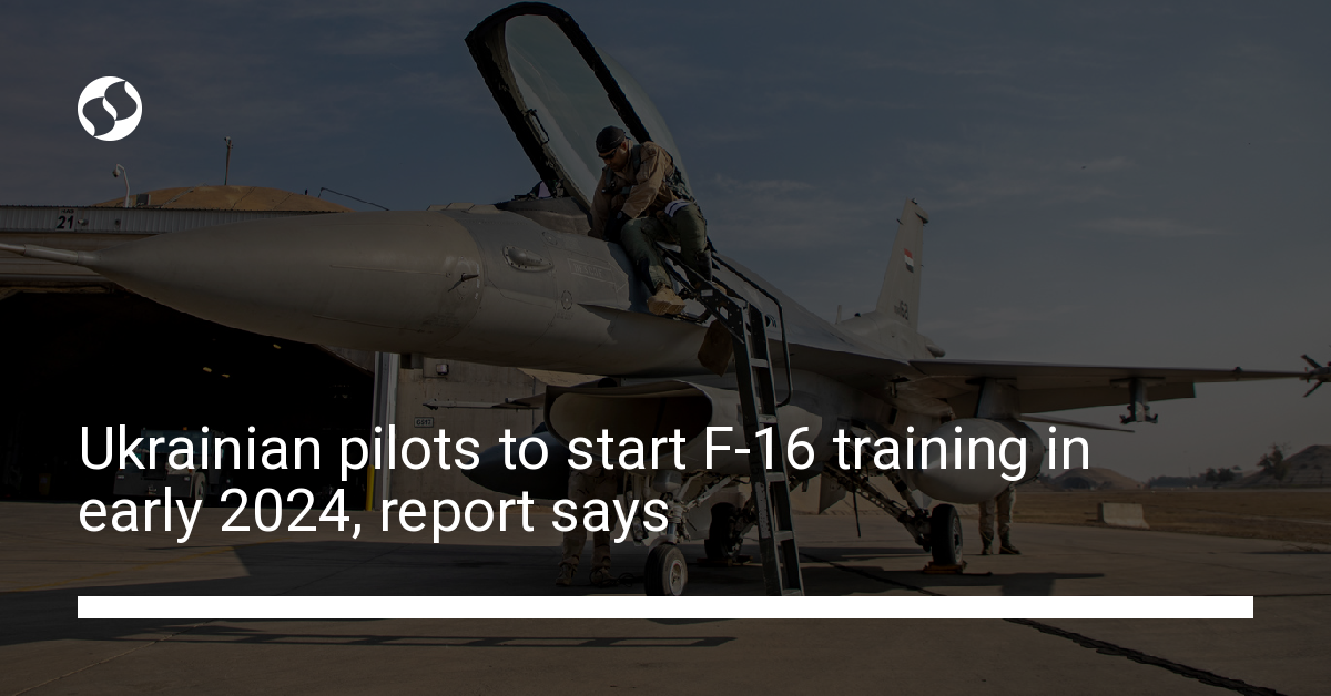 Ukrainian Pilots To Start F 16 Training In Early 2024 Report Says