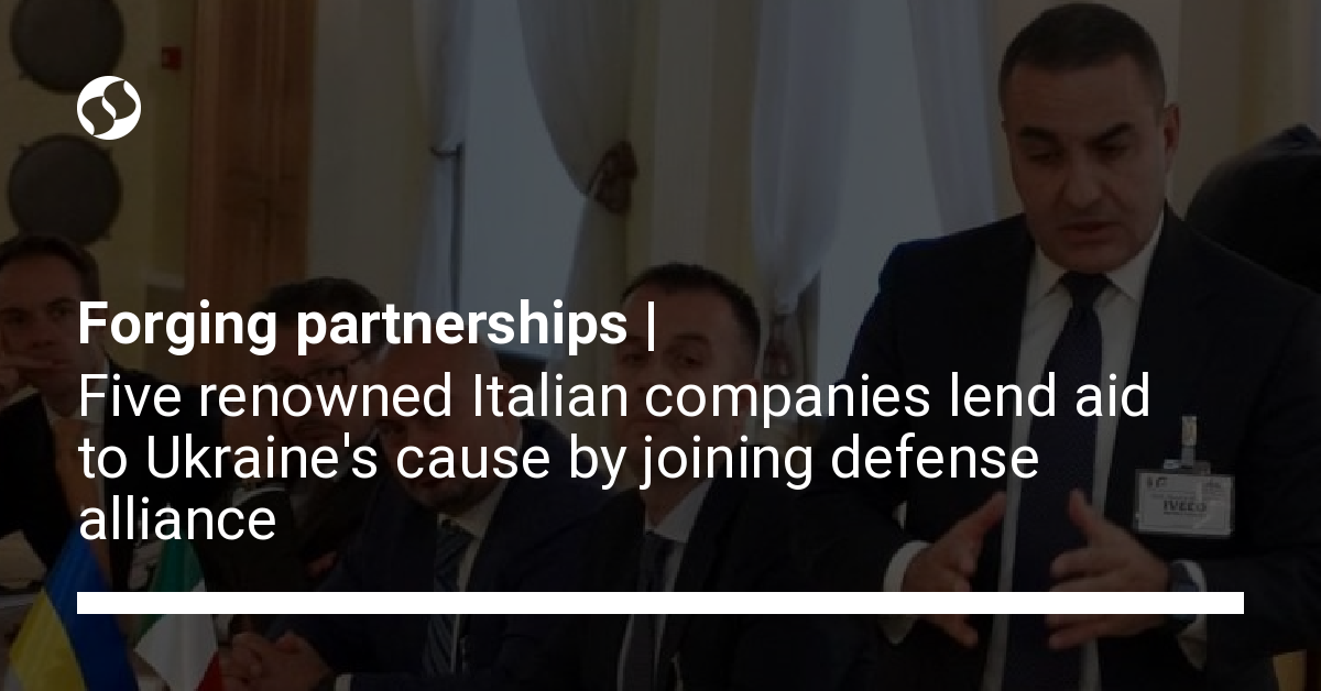 Five renowned Italian companies lend aid to Ukraine's cause by joining ...