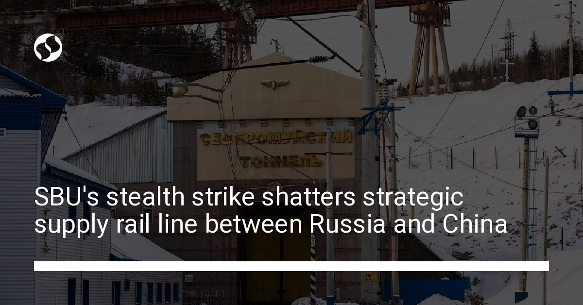 The SBU blew up the strategic railway between Russia and China, the ...