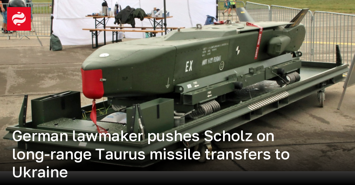 German lawmaker pushes Scholz on long-range Taurus missile transfers to ...