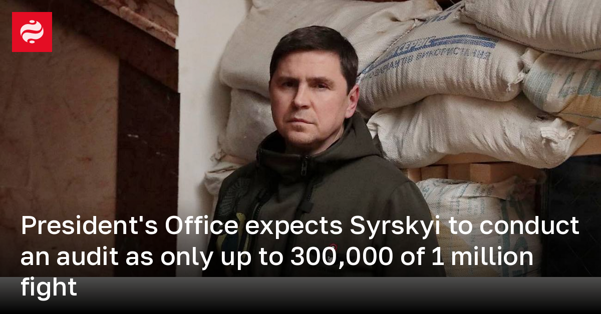 President's Office expects Syrskyi to conduct an audit as only up to ...