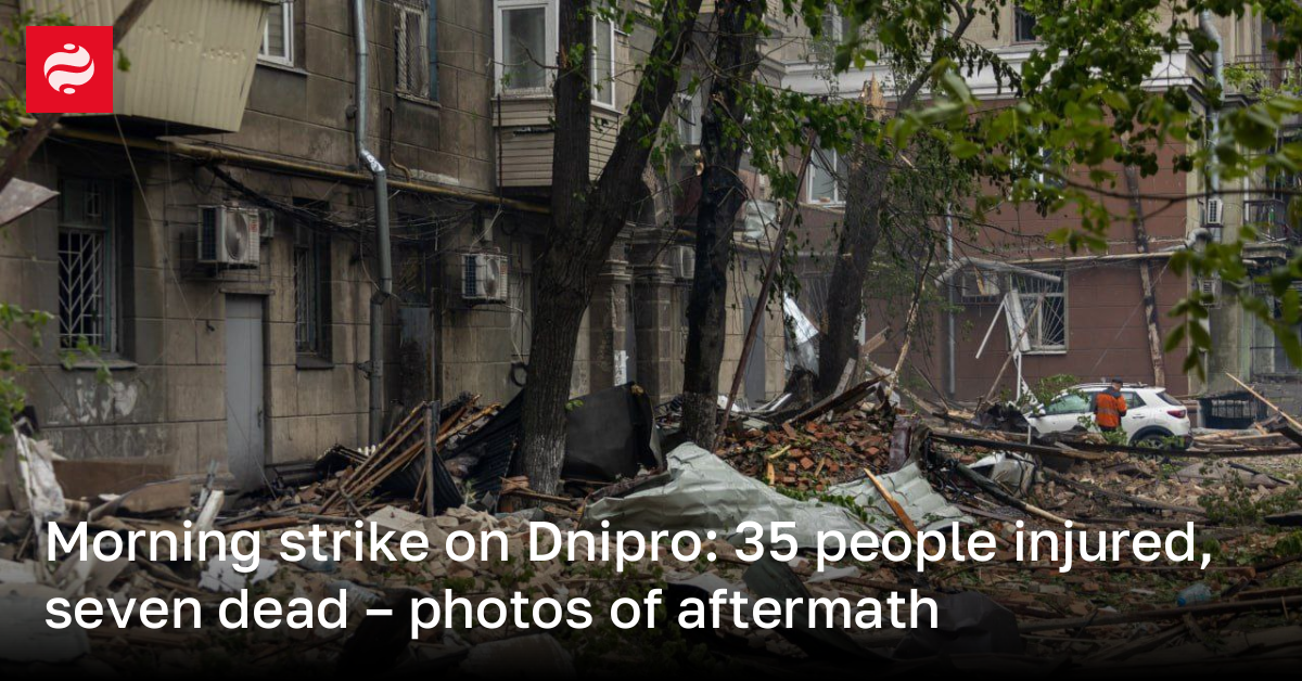 Morning strike on Dnipro: 35 people injured, seven dead – photos of ...